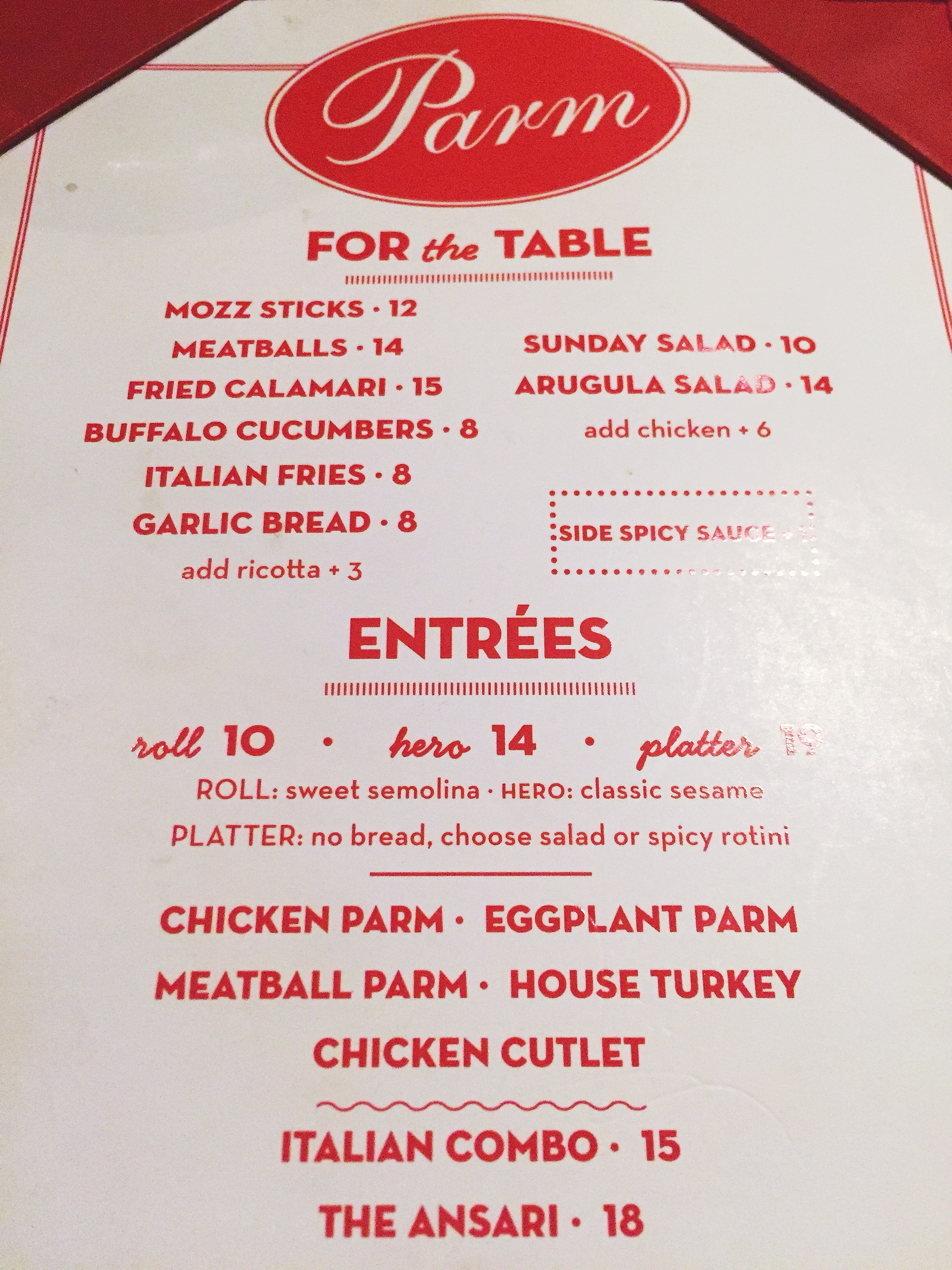 parm-menu – as we venture